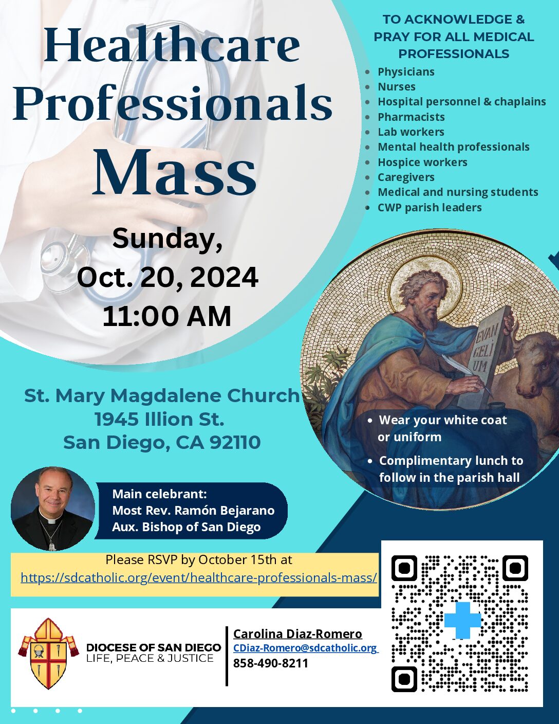 Healthcare Professionals Mass - Catholic Diocese of San Diego